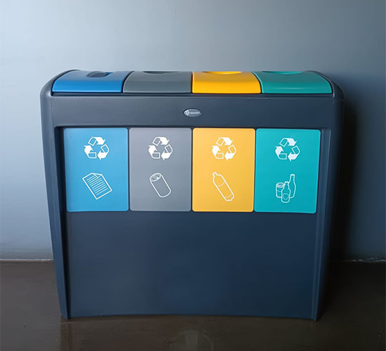 Contenedor De Reciclaje Nexus Evolution Cuádruple | Contenedores Medicos